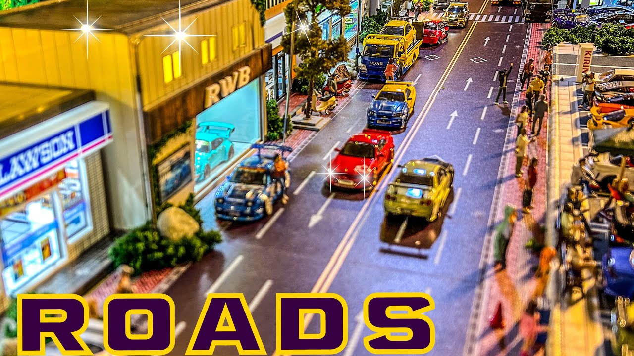 1/64 Scale ROADS for Diorama Layouts ( Perfect Quality Streets ...