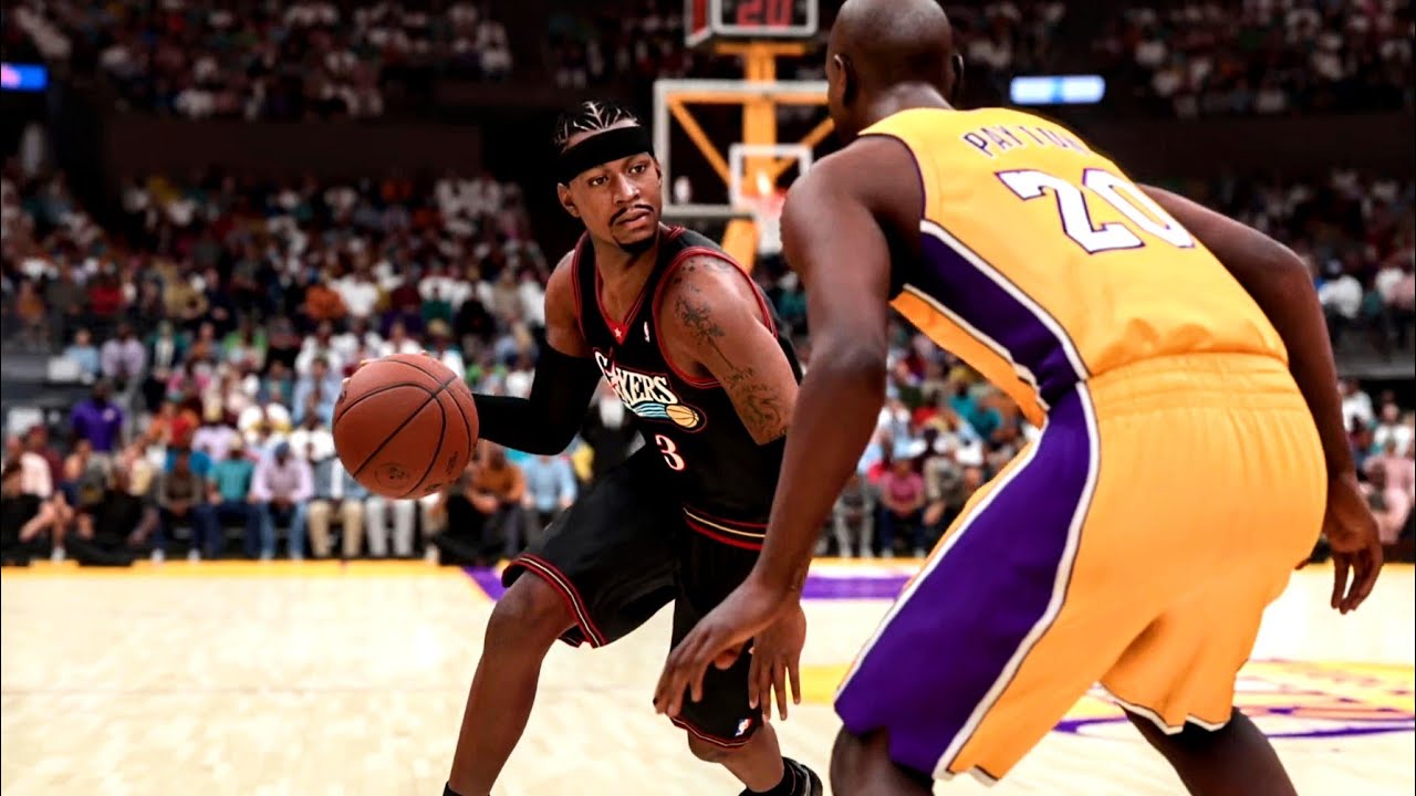 NBA 2K - Allen Iverson Highlights (46 PTS) vs. Superteam Lakers - YouTube