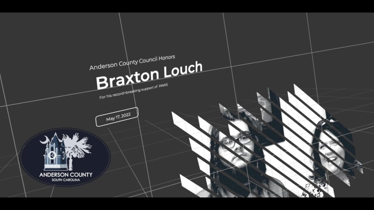 Council Honors Braxton Louch, Largest Donor to PAWS - YouTube