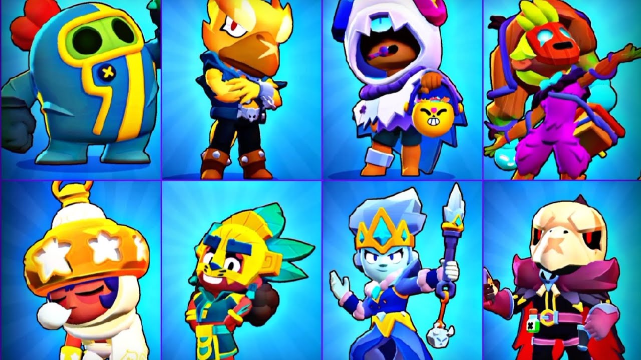 Unclocking All Legendary Brawlers Skins | Brawl Stars🪩 - YouTube