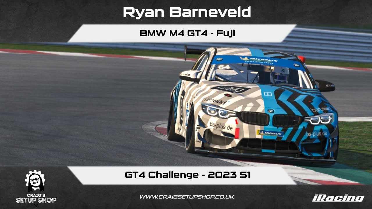 iRacing - 23S1 - BMW M4 GT4 - GT4 Challenge - Fuji - RB - YouTube