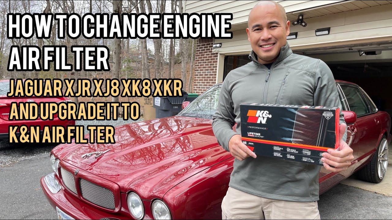 How to Change Engine Air Filter Jaguar XJR XJ8 XK8 XKR and Upgrade It ...