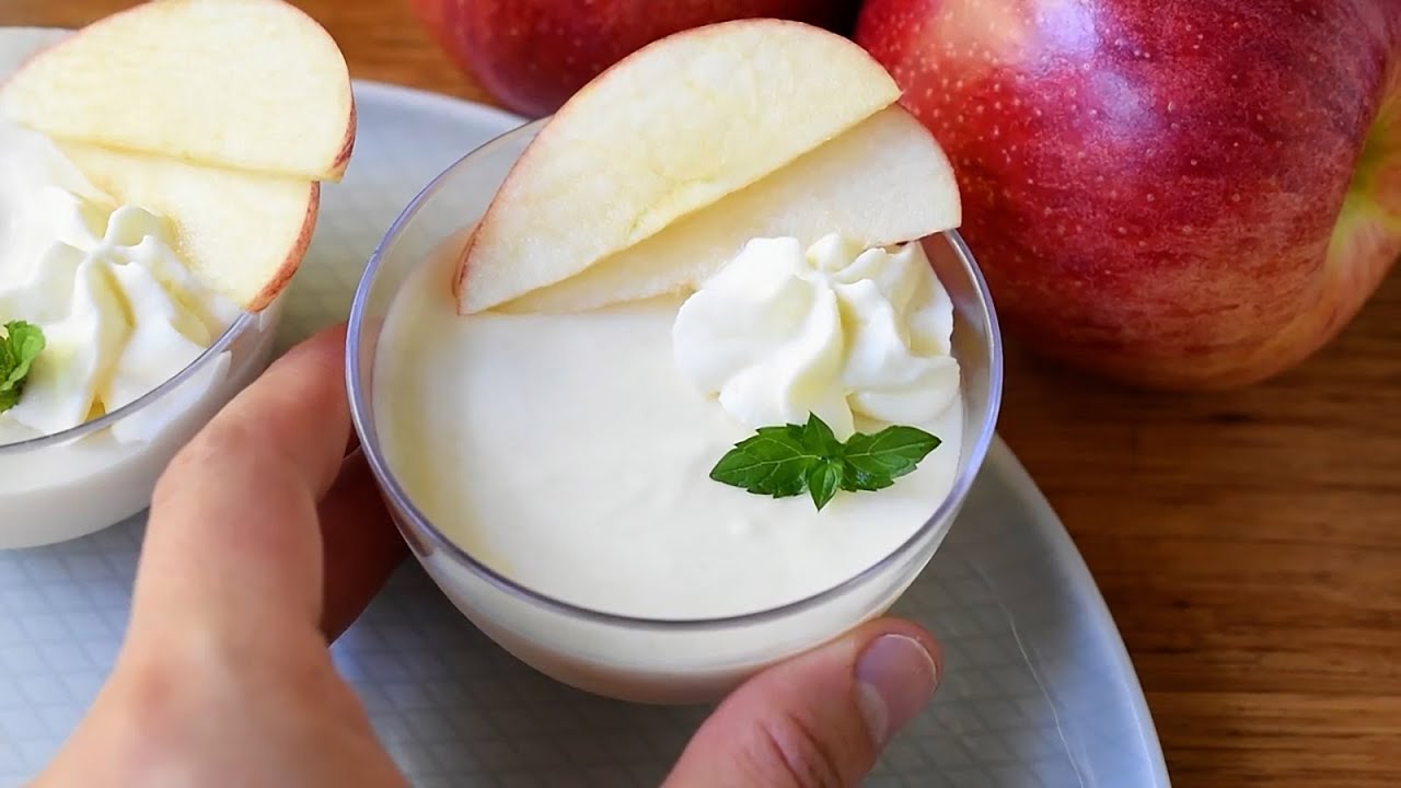 Fresh Apple Mousse - YouTube
