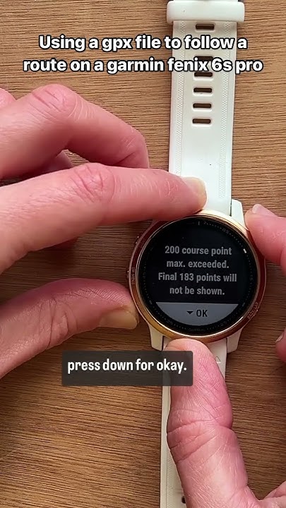 ⌚️ Sync gpx file to your Garmin | opening the course #running # ...
