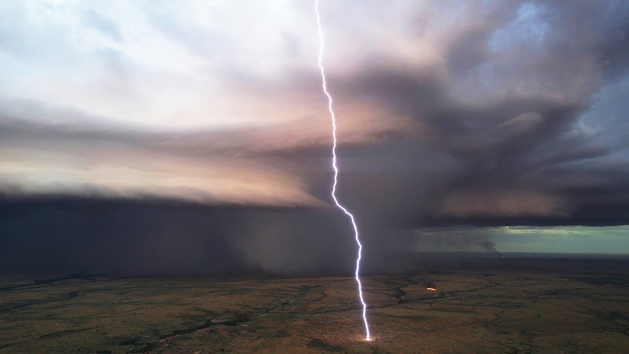 Storm chasing near Telfer, Western Australia. - YouTube
