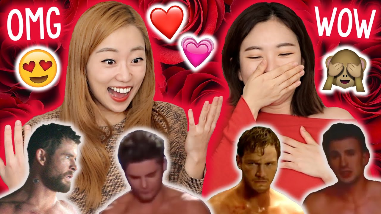 Koreans React to the HOTTEST Hollywood Actors! ft itsjinakim - YouTube