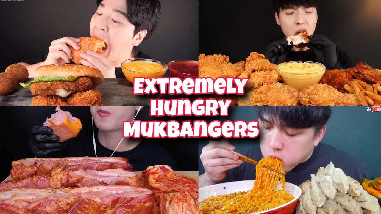 Extremely Hungry Mukbangers Eating Show (Mukbangers Compilation) - YouTube