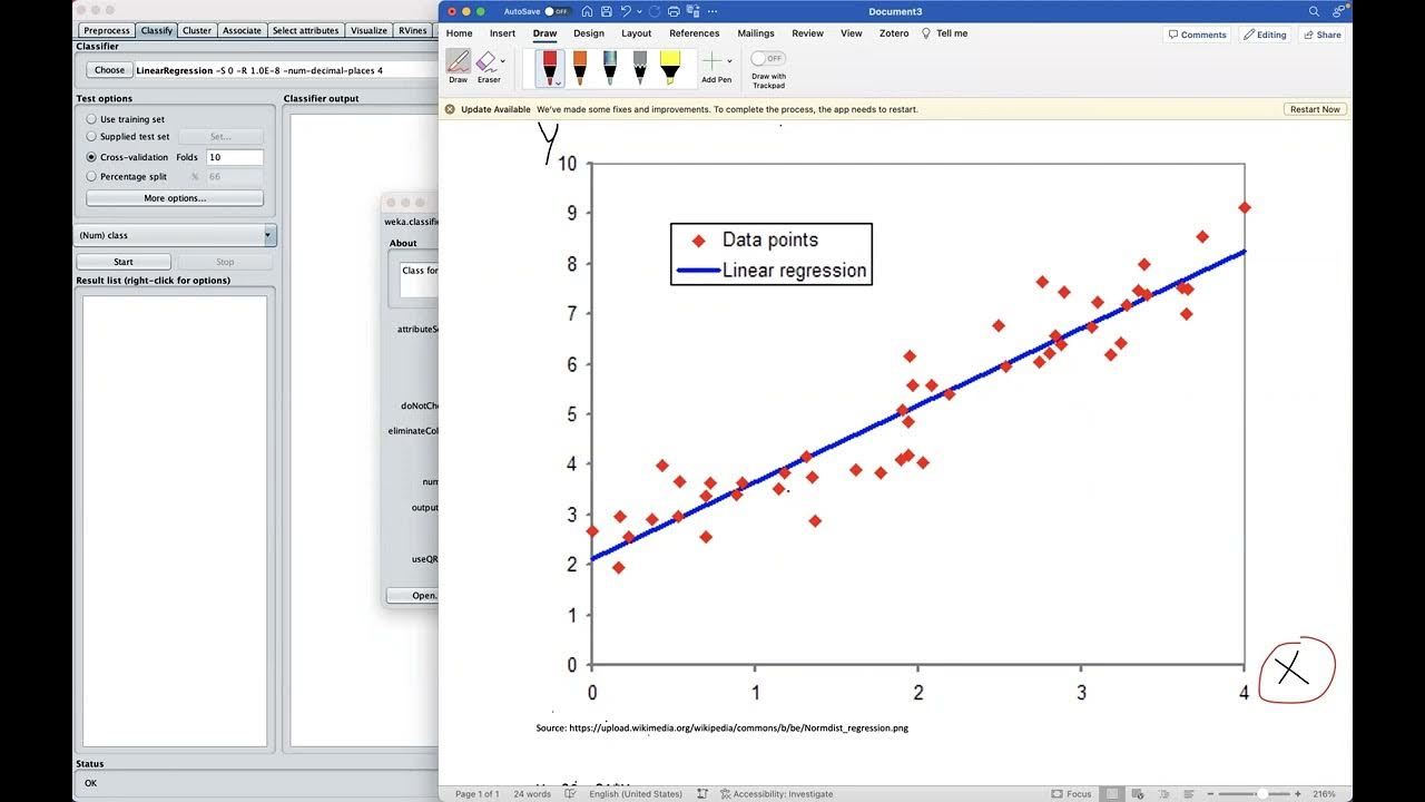 Linear Regression in WEKA - YouTube