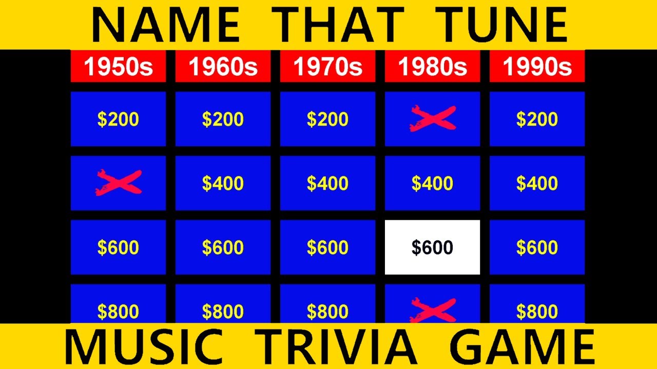 Name That Tune Music Trivia Game #43 - YouTube