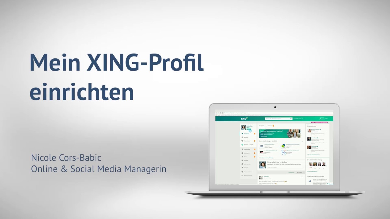 01_Mein Xing-Profil einrichten - YouTube