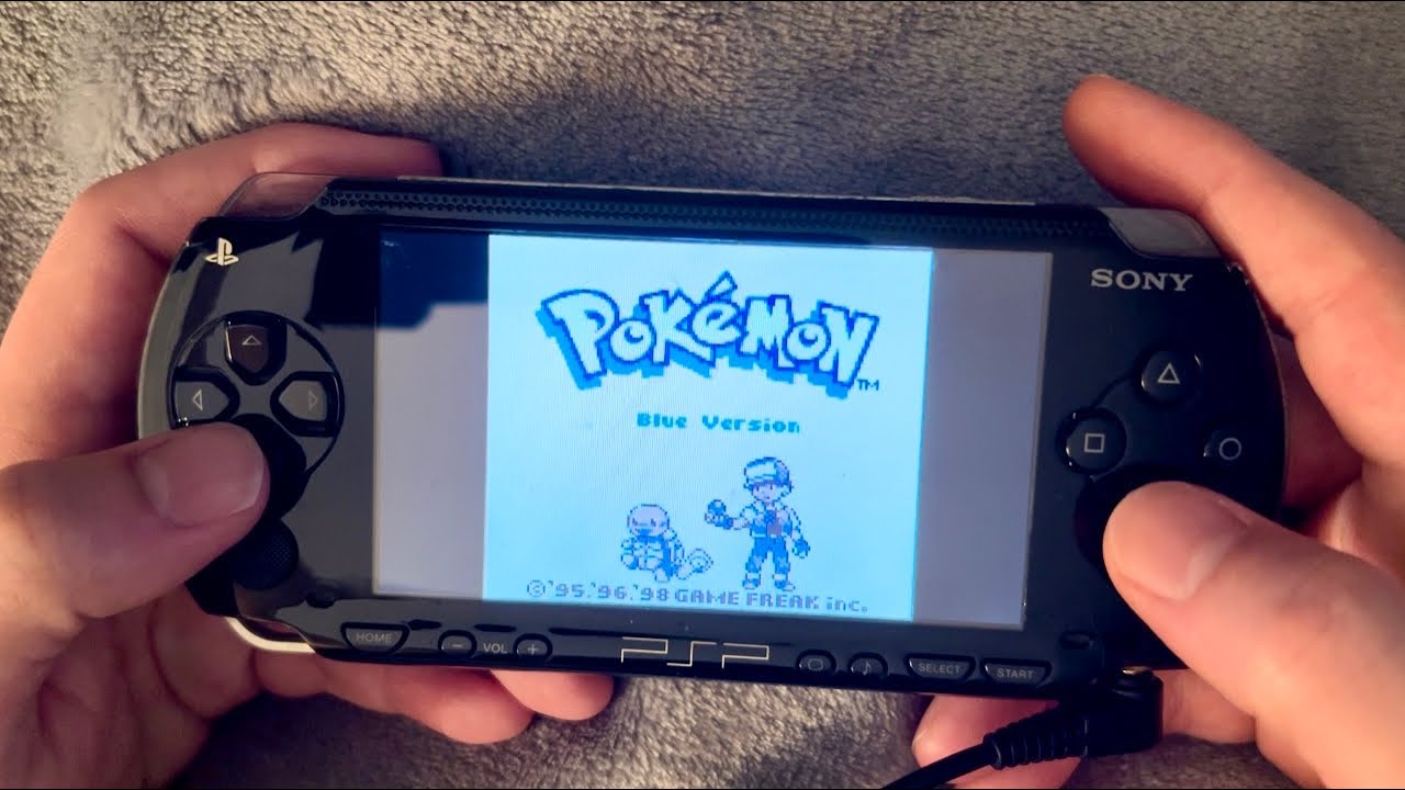 Pokemon Blue Version PSP - YouTube