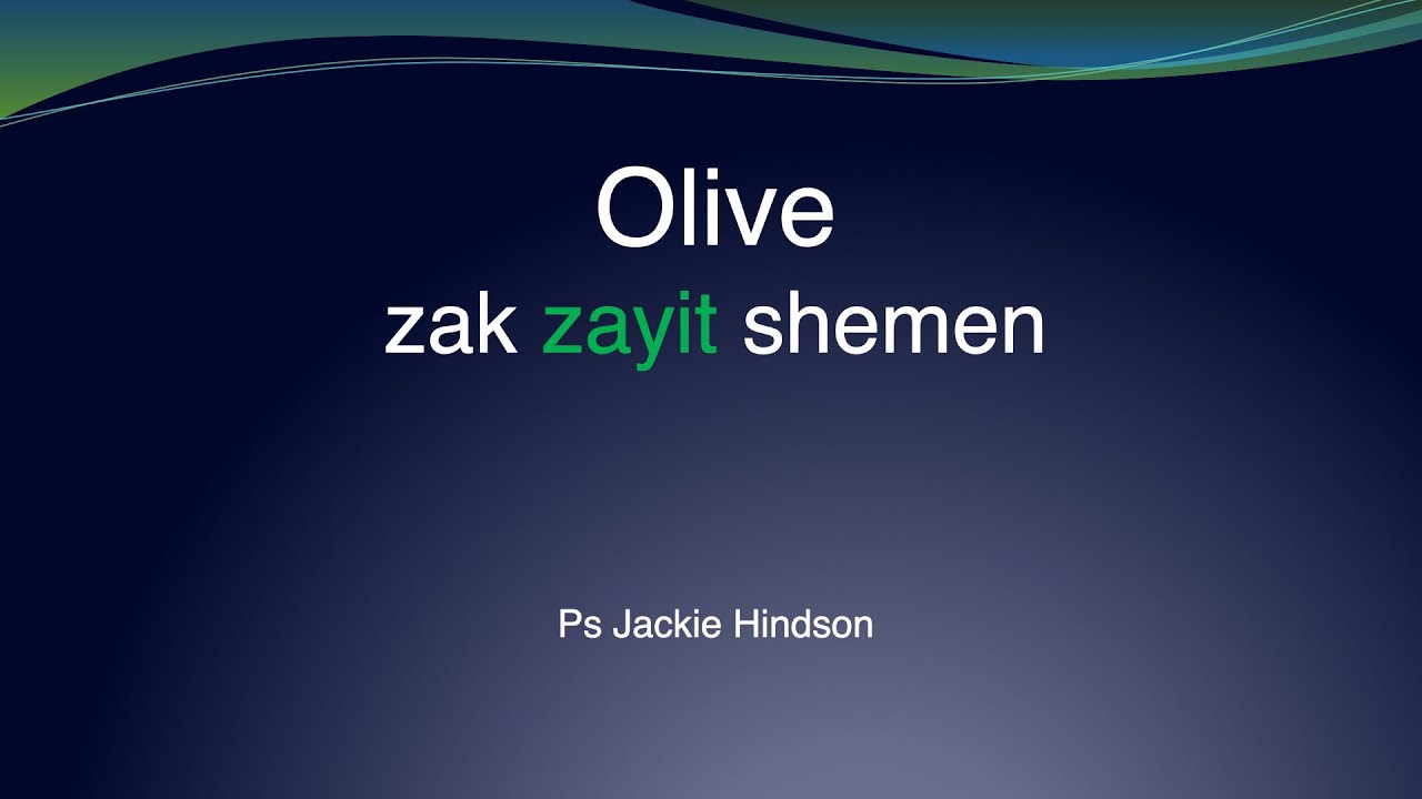 16-10-22 : Zayit (Olive) - YouTube