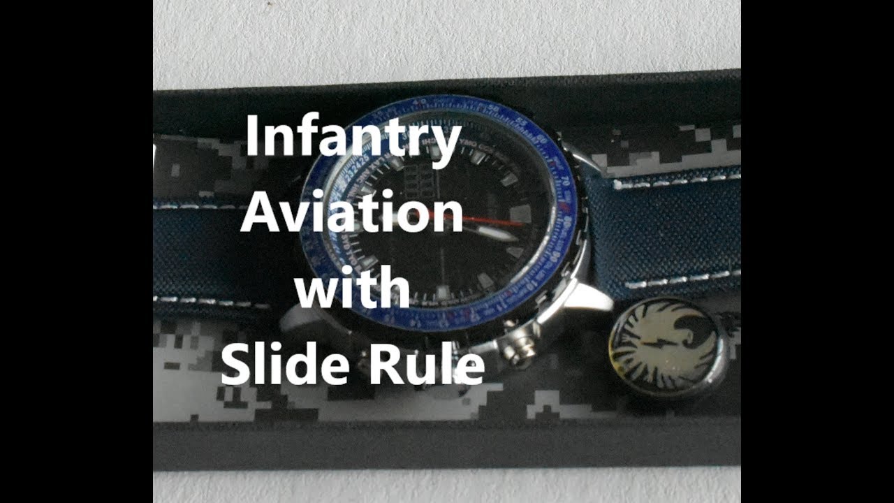 INFANTRY AVIATION Watch (slide rule bezel) Review (Part 2) - YouTube