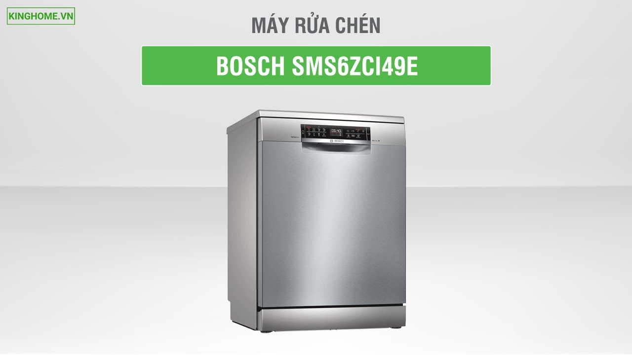 Máy rửa chén độc lập Bosch SMS6ZCI49E - Series 6 Công nghệ Sấy Zeolith ...