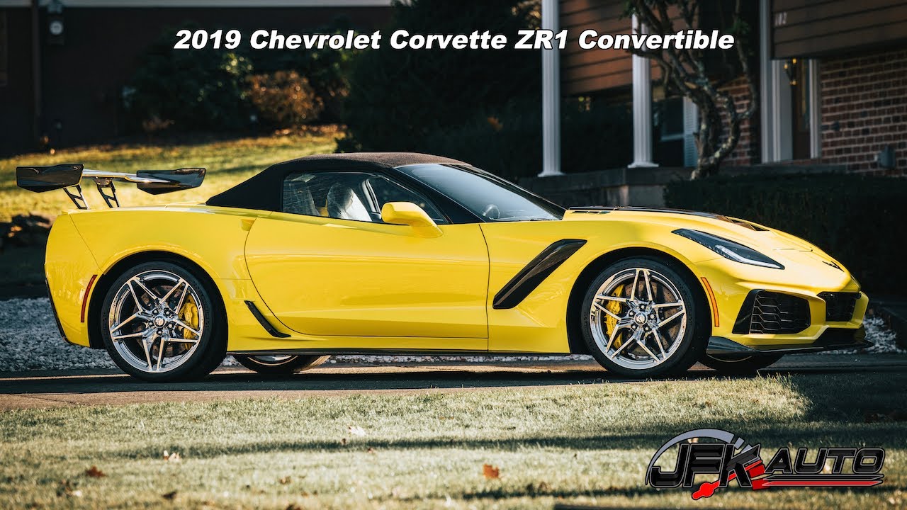 Corvette Racing Yellow 2019 Chevrolet Corvette ZR1 Convertible - JFK ...