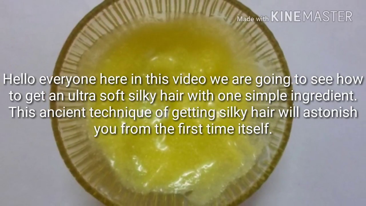 Instant silky hair - one step solution - YouTube