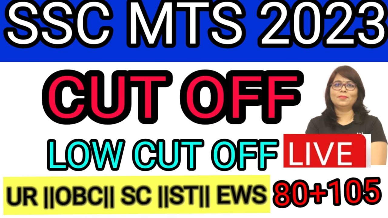 SSC MTS CUT OFF 2023 || LIVE|| SSC MTS CUT OFF || ALL INDIA AND ALL ...