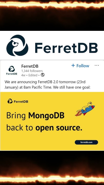 FerretDB 2.0 Released: A Powerful Open-Source Alternative to MongoDB! 🚀 - YouTube