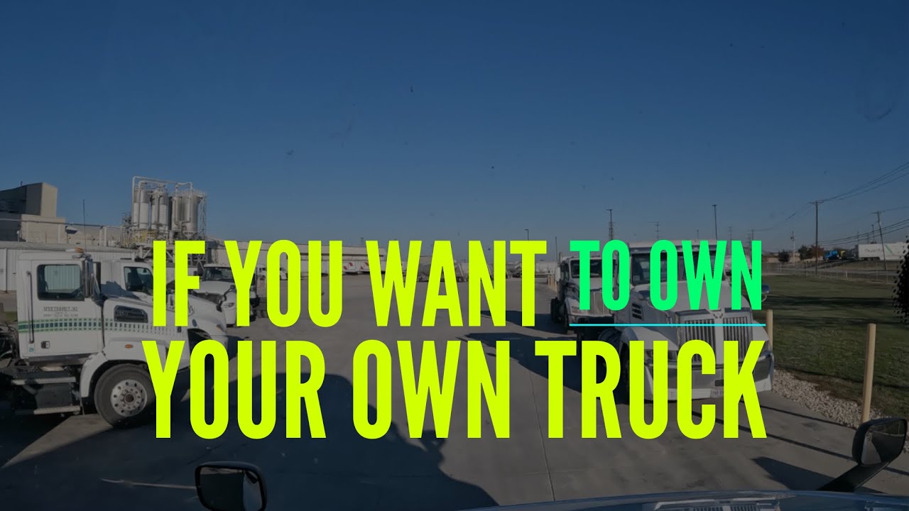 Trucking- From Company Driver To Owner Operator CDL Training Video ...