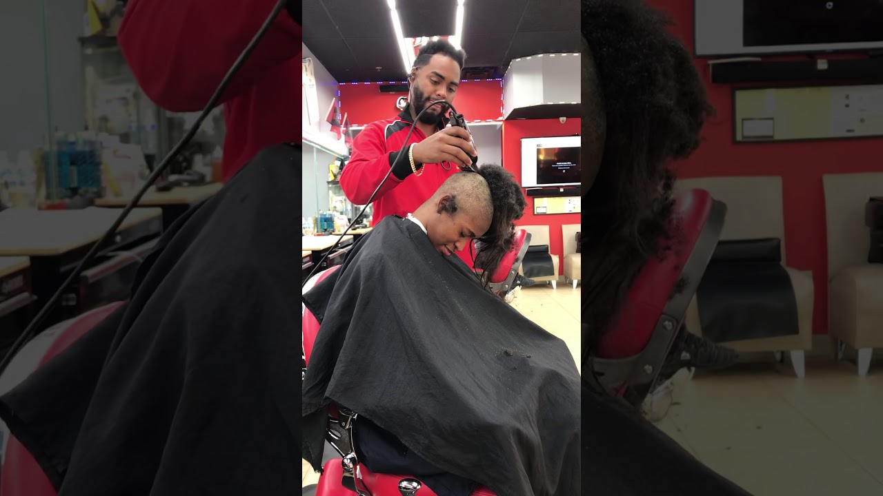 Shaving my hair off for the First Time! - YouTube