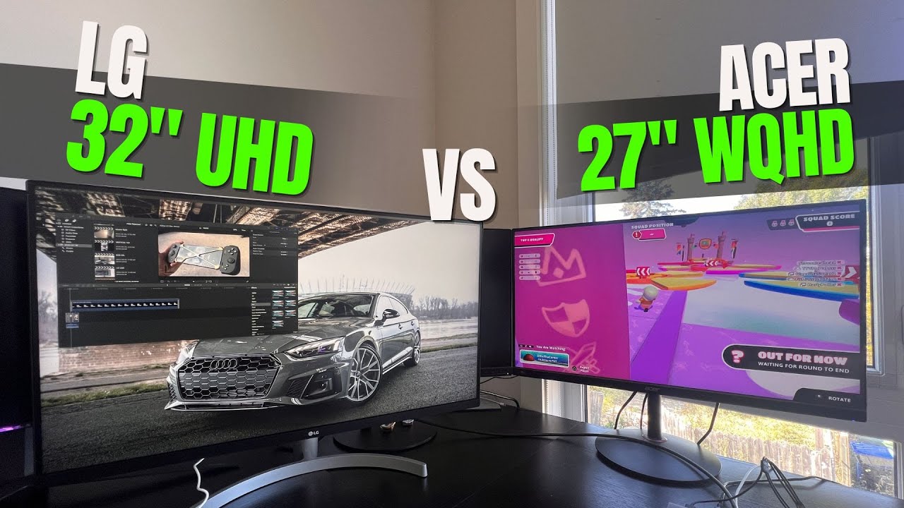Does Size Matter? - 32" LG UltraFine vs 27" Acer Nitro Monitor! # ...
