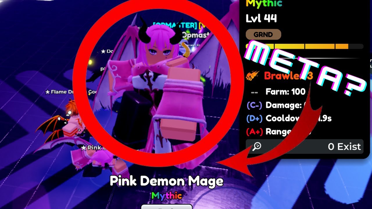 [Showcase] Pink Demon Mage is META in Anime Defenders!!! - YouTube