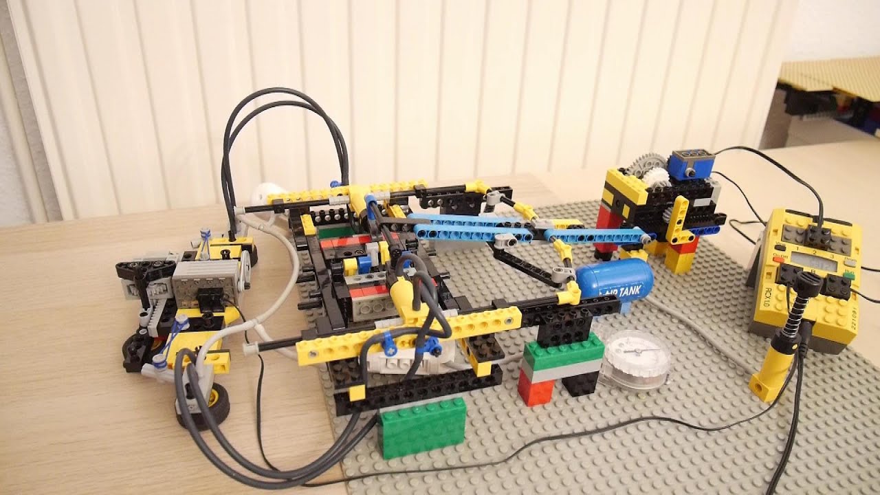Array of pneumatic switches with LEGO® Mindstorms® - YouTube