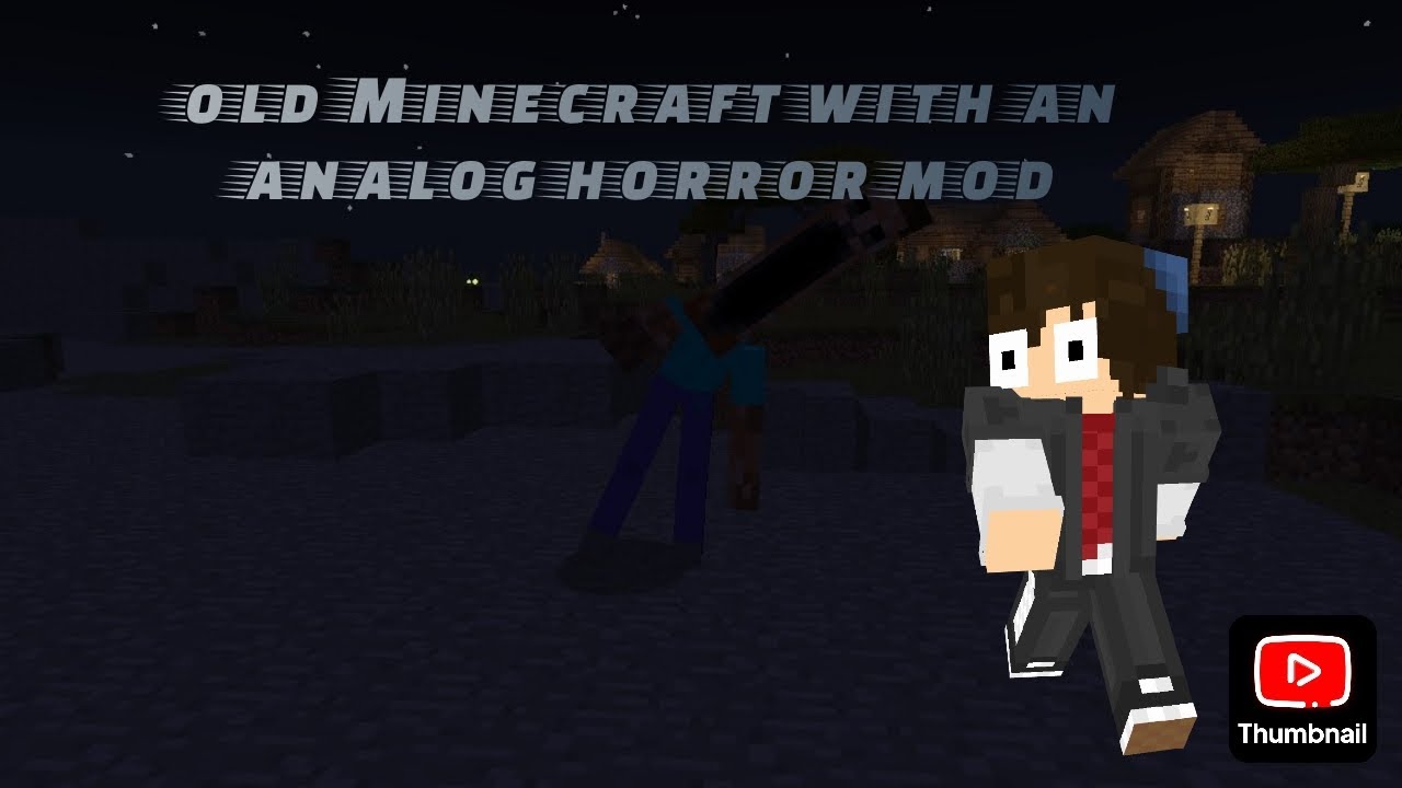 old Minecraft with a creepy analog horror mod - YouTube