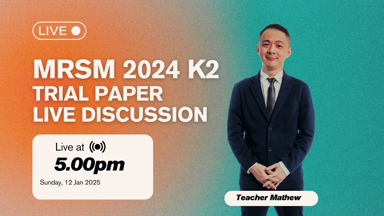 SPM - Add Math - MRSM 2024 Paper 2 - YouTube