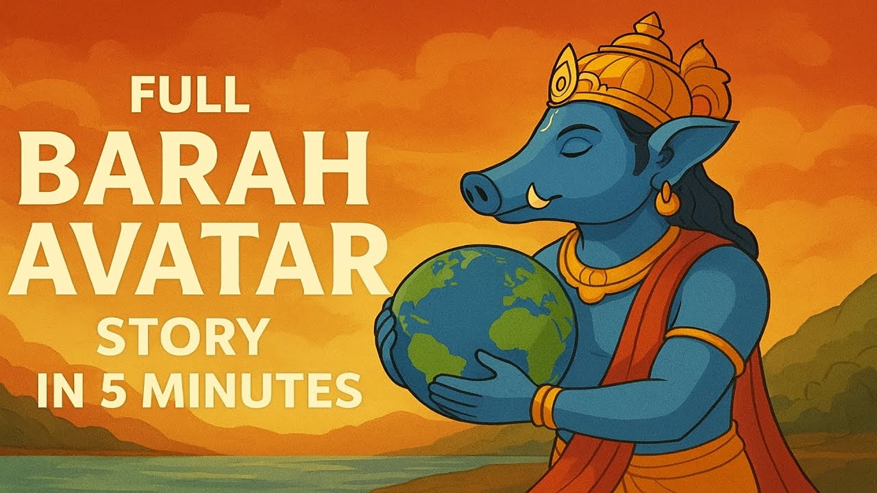 बराह अवतार ५ मिनट में | Full Barah Avatar Animated Story in 5 Minutes ...