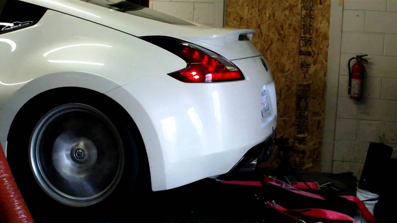 370z Boosted Performance Single Turbo - YouTube