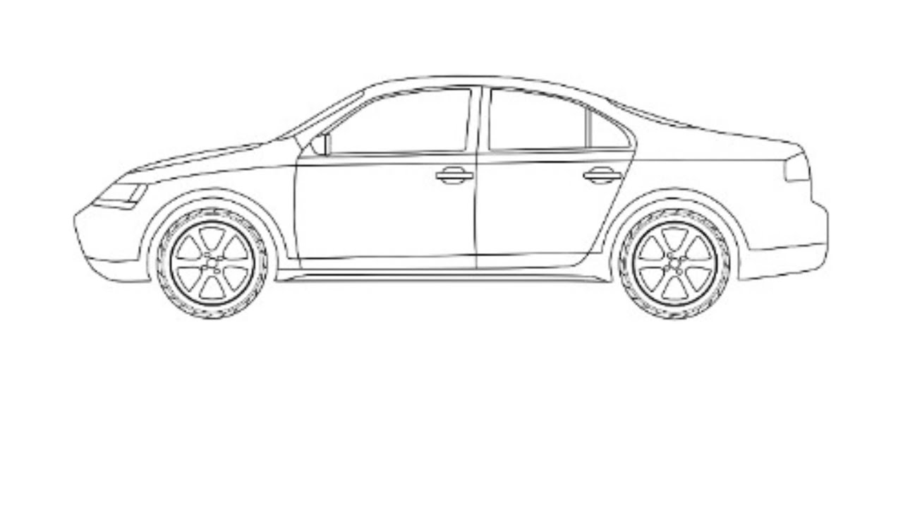 How to Draw a Car Step by Step | Easy Car Drawing - YouTube