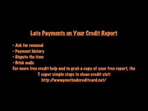 How To Remove Late Payments on Credit Report - YouTube