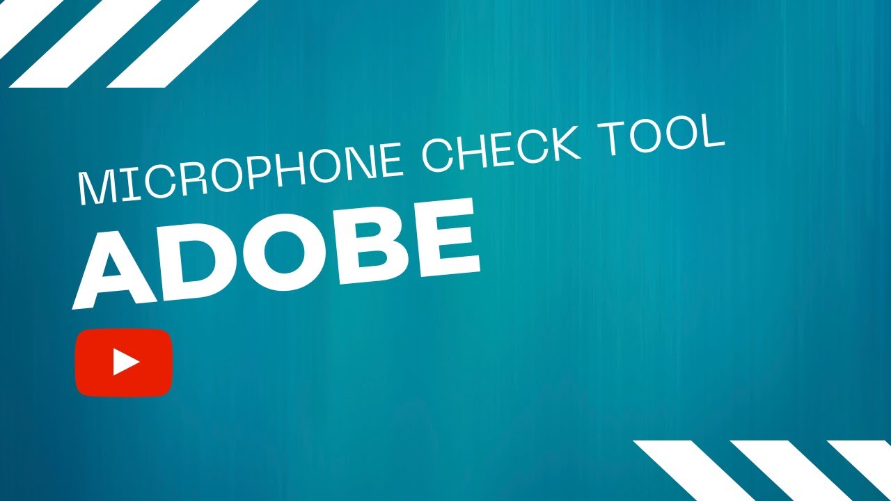 Testing Out the Adobe Podcast Microphone Check Tool - YouTube