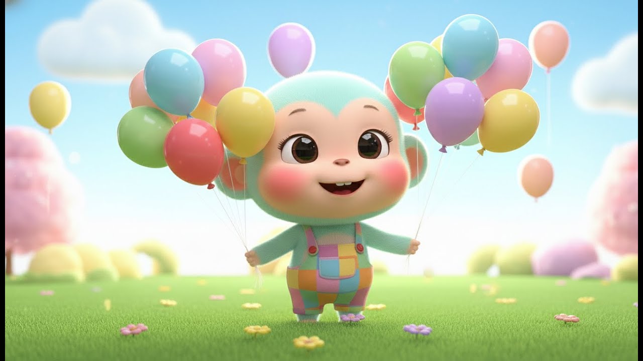 The Colors Song 🎈🌈 | Balloons & Rainbow Fun | Fun & Educational Kids ...