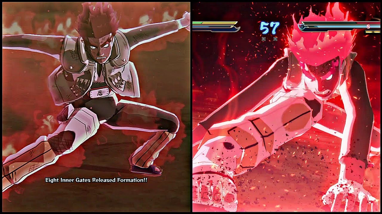 Night Guy Comparison | Naruto Ultimate Ninja Storm 4 - YouTube