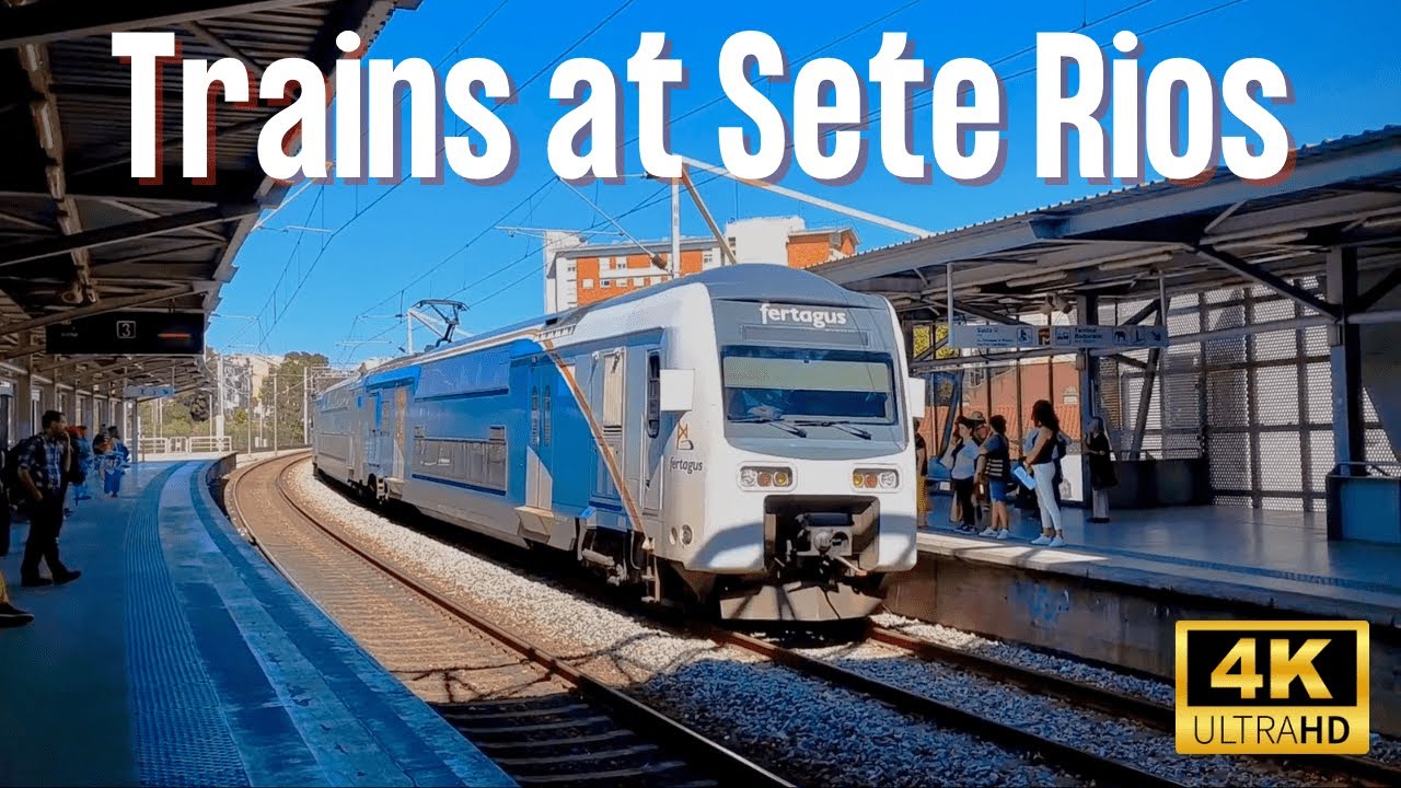Trains at Sete Rios (25th July 2023) - YouTube