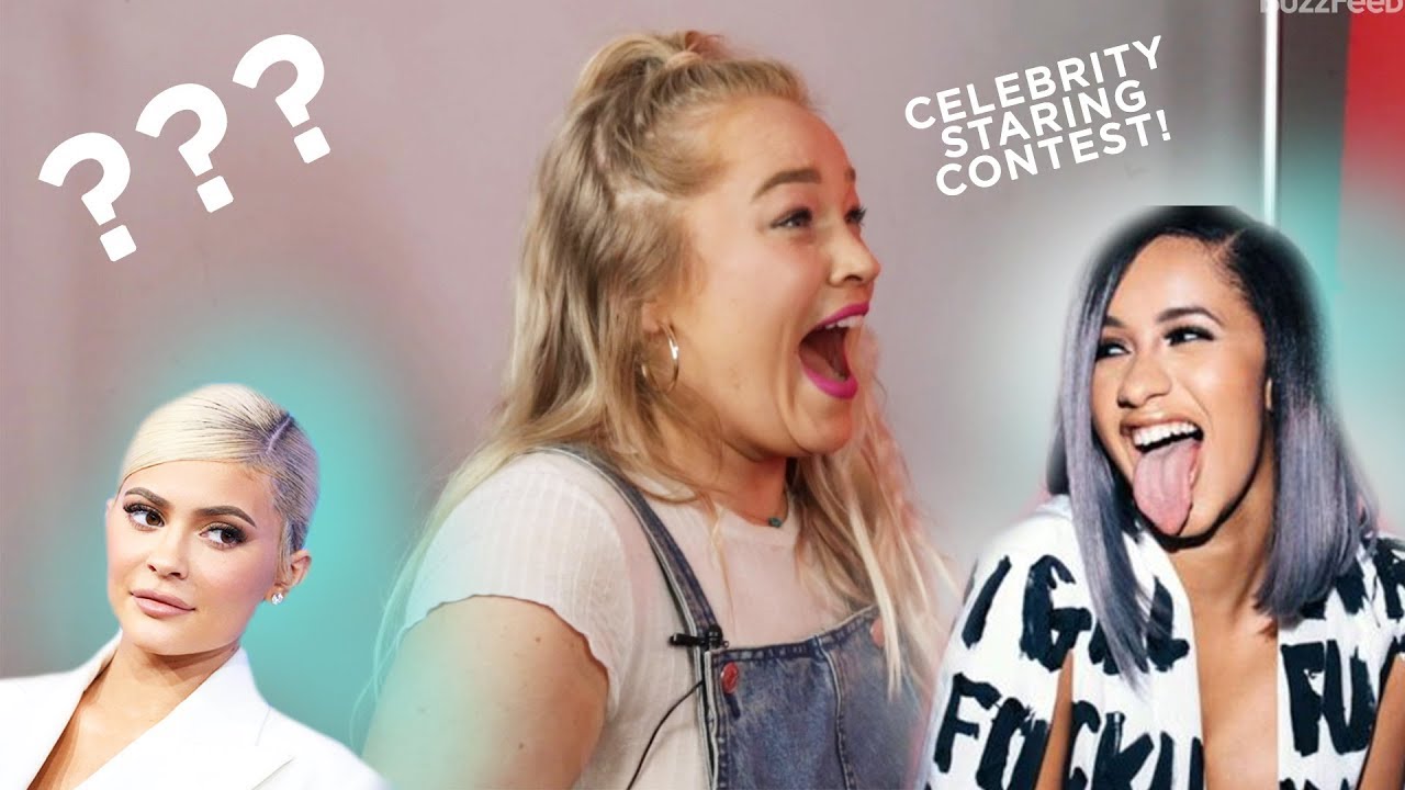 SURPRISE CELEBRITY STARING CONTEST | Alix Traeger - YouTube