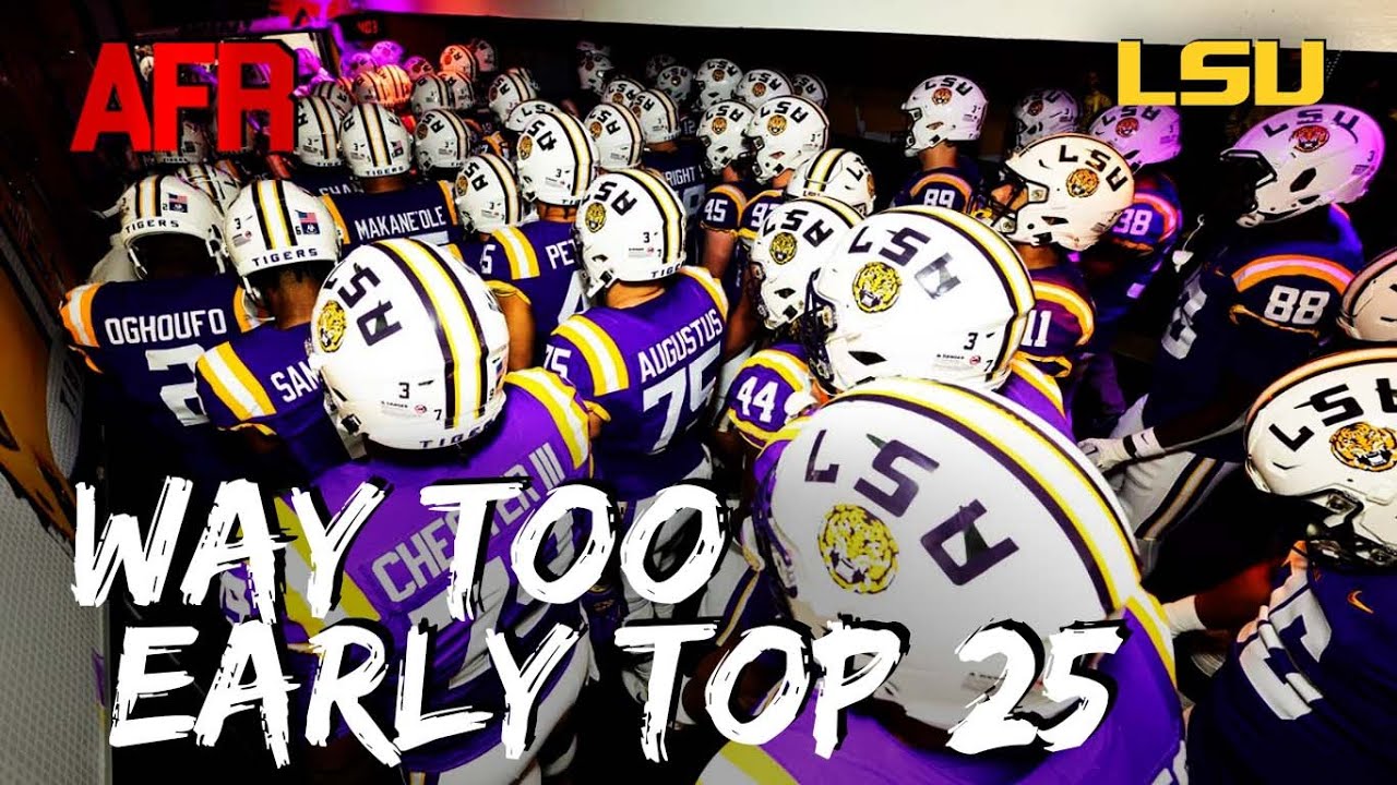 Way Too Early Top 25: LSU, Notre Dame Up; Bama, Michigan Plummet ...
