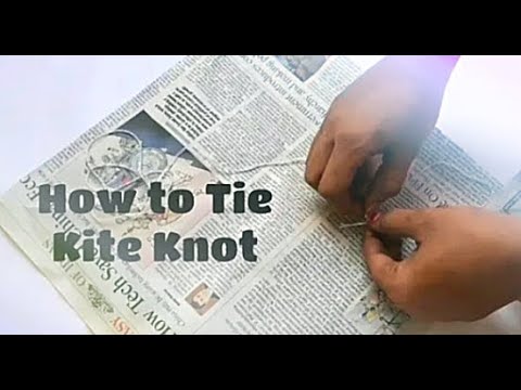 How to tie kite knot at home easyly - YouTube