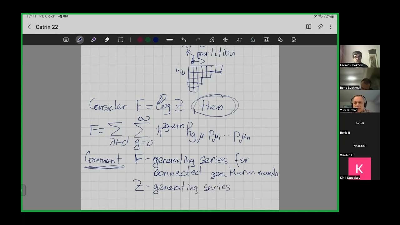 B. Bychkov, Introduction to topological recursion - 3 - YouTube