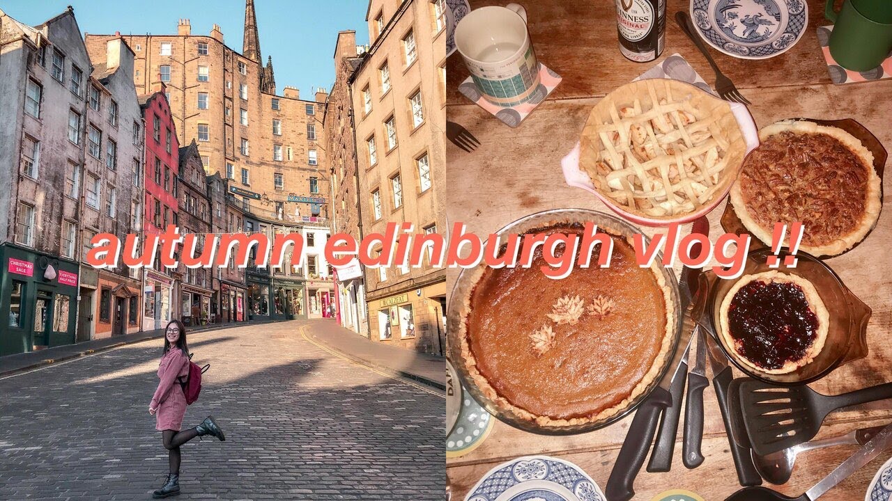 Life in Edinburgh vlog | thanksgiving, thrifting & cute cafes - YouTube
