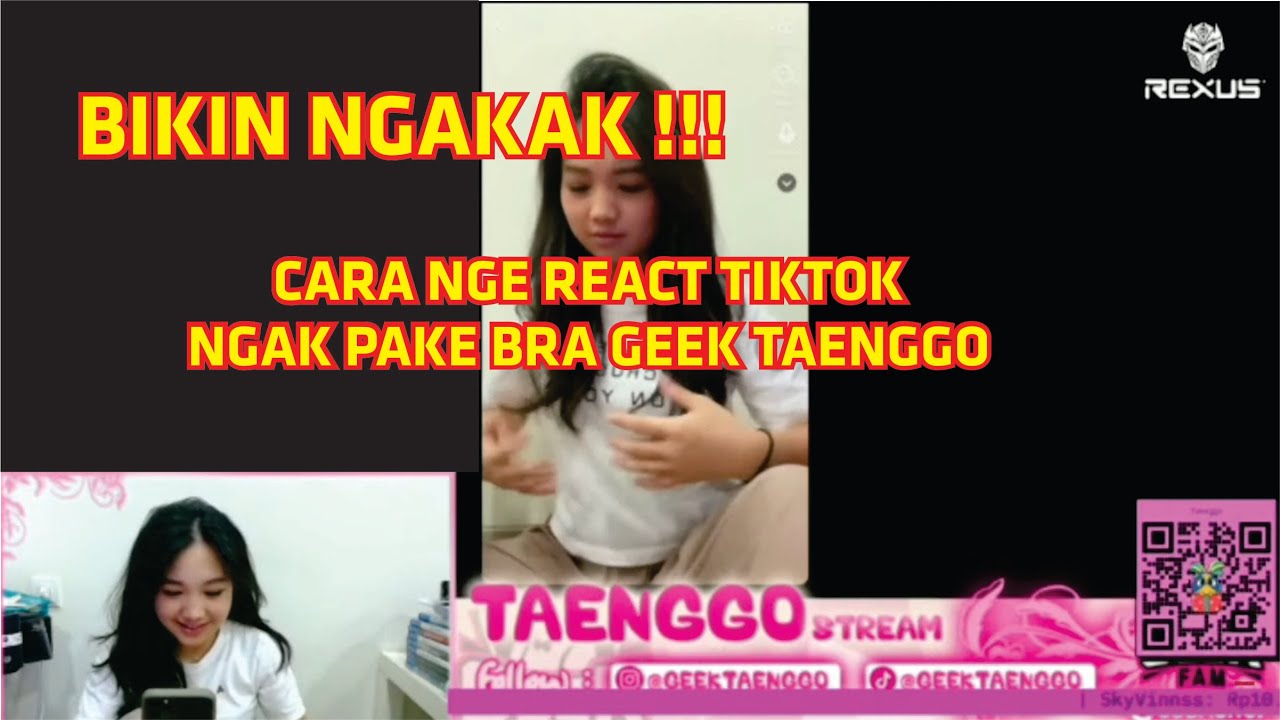 GEEK TAENGGO REACT VIDEO TIKTOK NGGAK PAKE BRA ‼️🔞 - YouTube