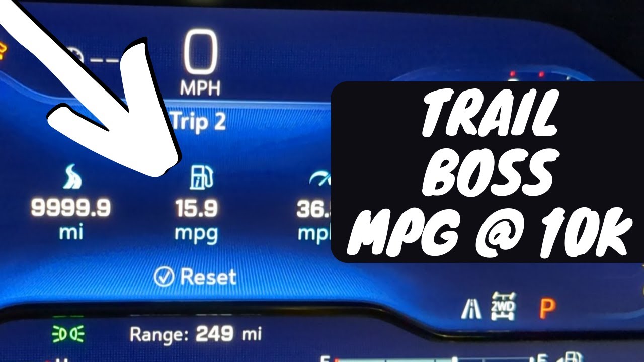 Trail Boss MPG @10K Miles - YouTube