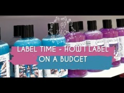 How i label my products professionally and my label progression - YouTube