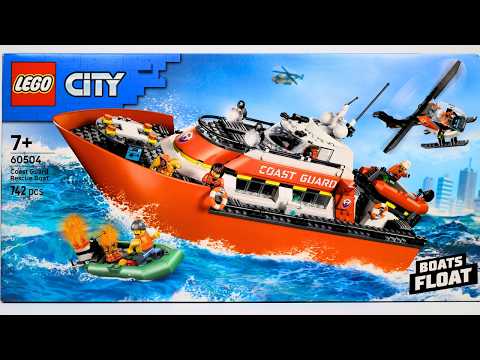 LEGO City 60504 Coast Guard Rescue Boat Speed Build