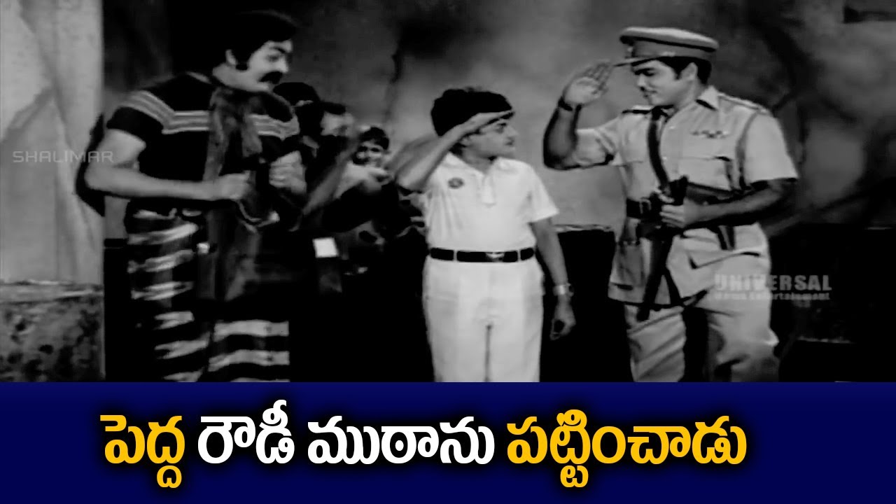 పెద్ద రౌడీ ముఠాను పట్టించాడు | N.T.Rama Rao,Chandrakala | Shalimar Film ...
