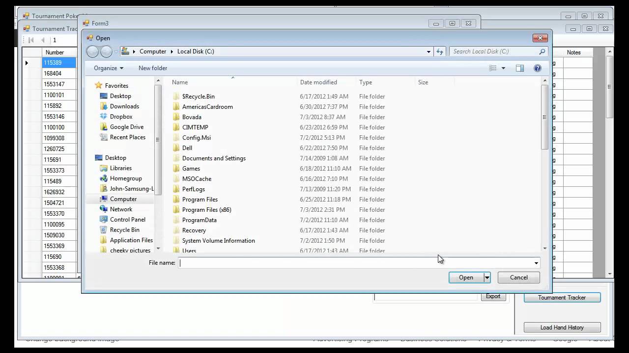 How to User the Tournament Tracker Database - YouTube