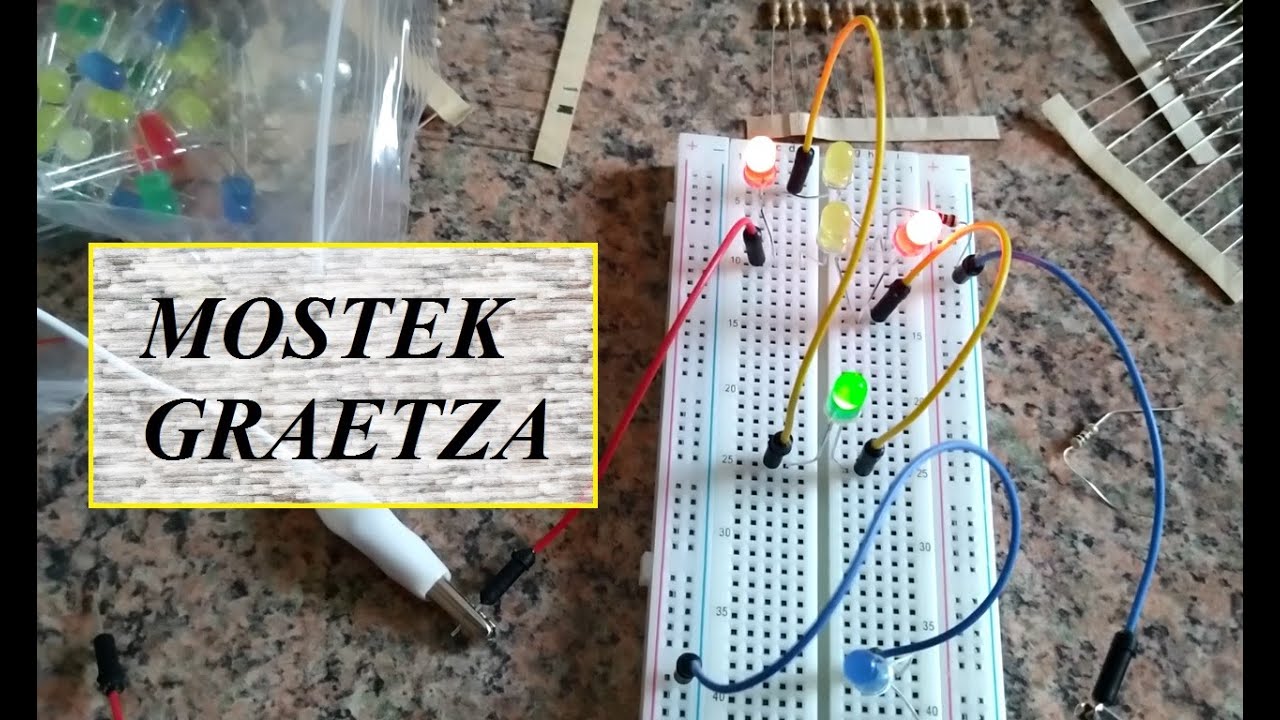 Mostek Graetza - prosty dwupołówkowy prostownik - YouTube