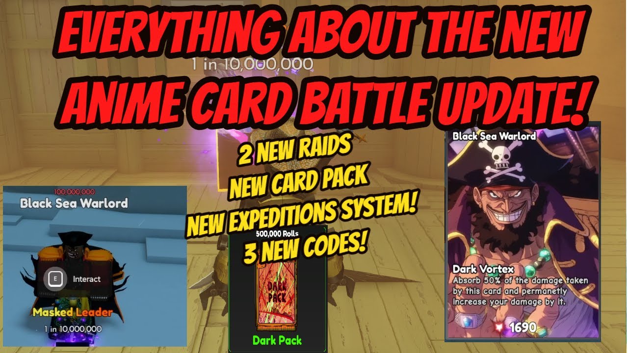 Everything about the new Anime Card Battle Update!!! - New Card Pack ...